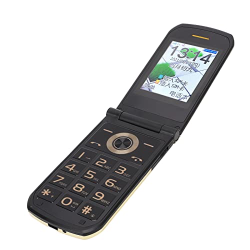 Unlocked Senior Flip Phone, Senior Flip Phone Big for Daily Life (Gold)