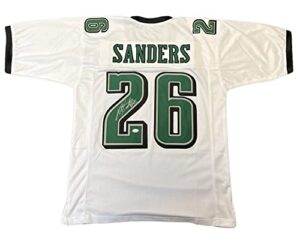 miles sanders philadelphia eagles signed autograph custom jersey jsa certified