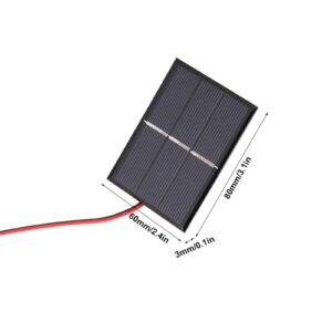 2Pcs 0.65W 1.5V Mini Solar Panel, Portable Solar Panel DIY Power Module Battery Charger for Solar Courtyard Lamp Street Lamp Lighting