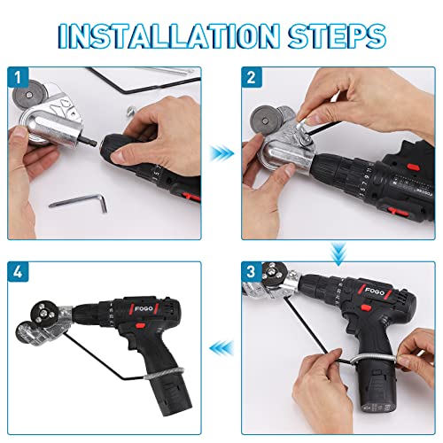 Upgraded Electric Drill Plate Cutter, 2024 Newest Metal Nibbler Drill Attachment with Adapter, DIY Metal Drill Attachment, Sheet Metal Knife for Cutting Iron, White Sheet, Steel,Copper, Aluminum