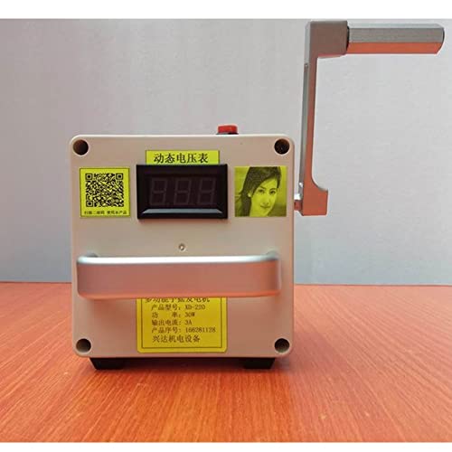 30W Outdoor Hand Crank Generator Power Station AC 220V DC 12V USB 5V Quick Charge Outdoor Portable Manual Crank Generator