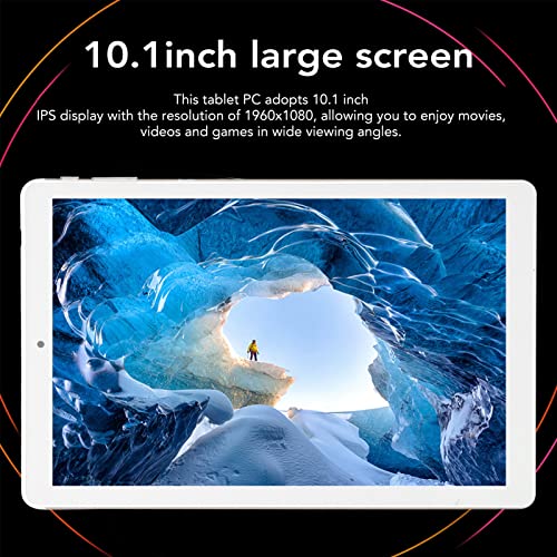 10 Inch Tablet pc, 6GB RAM 128GB ROM Octa Core Tablets, IPS HD Touch Screen and 3 Card Slots, 2.4g+5g WiFi, 8800mAh, 2.5Ghz CPU Tablet PC for 100‑240V