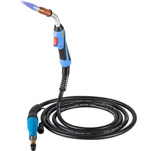 vevor mig welding gun 250amp 15ft, fit for torch welder gun miller welding gun m-25 welding torch stinger replacement fit for miller m-25 part number 169598 fit 0.030"-0.035" wire