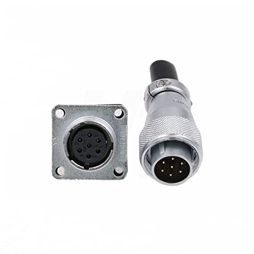 HangTon WS16 7 Pin 5A Power Connector Heavy Duty Industrial Aviation Circular Metal Solar Automotive Outdoor Application