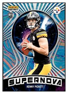 kenny pickett rc 2022 panini instant supernova /1523 rookie #20 steelers nm+-mt+ nfl football