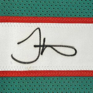 Framed Autographed/Signed Tyreek Hill 33x42 Miami Retro Teal Football Jersey JSA COA