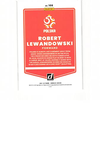 ROBERT LEWANDOWSKI 2021-22 Panini Donruss Road to FIFA World Cup Qatar 2022 Soccer #108 Card Poland FC Bayern Munchen