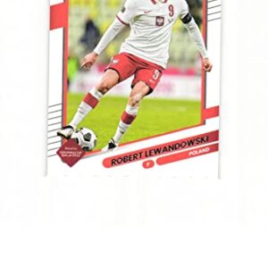 ROBERT LEWANDOWSKI 2021-22 Panini Donruss Road to FIFA World Cup Qatar 2022 Soccer #108 Card Poland FC Bayern Munchen