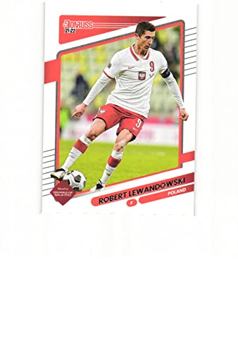 ROBERT LEWANDOWSKI 2021-22 Panini Donruss Road to FIFA World Cup Qatar 2022 Soccer #108 Card Poland FC Bayern Munchen