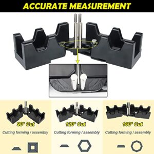 2-in-1 Mitre Measuring Cutting Tool,Miter Saw Protractor and 85-180°Angle Finderfor Home Improvement Carpentry Work