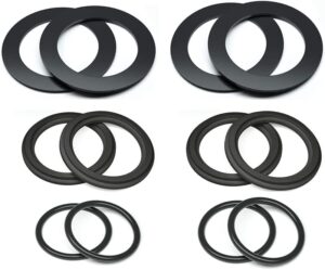 bamkyait 25076rp washer and ring kit for 1-1/2in fittings, o-ring rubber washer for intex pool plunger valves and intex replacement gasket 10745, 10262 and 10255 (12 pcs)