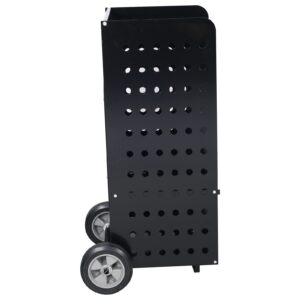 Rolling Dolly Hauler, 200lb Firewood Cart, Fireplace Log Rolling Cart, Wood Rack with 8inch Pneumatic Wheels, Rolls Up and Down Stairs, Heavy Duty in Door Outdoor Rolling Cart - 16.3 x 14.2 x 41 in