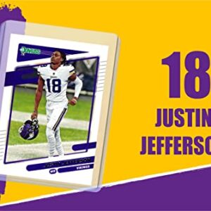 Justin Jefferson (5) Minnesota Vikings LSU Football Trading Cards Assorted Gift Pack