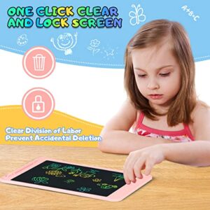 LCD Writing Tablet for Kids, ATMPC 10 inch Doodle Board with Lock Function, Erasable, Portable Drawing Board, Educational and Learning Toys for Boys and Girls Aged 3-6 Years