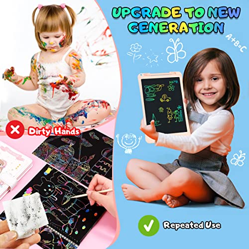 LCD Writing Tablet for Kids, ATMPC 10 inch Doodle Board with Lock Function, Erasable, Portable Drawing Board, Educational and Learning Toys for Boys and Girls Aged 3-6 Years