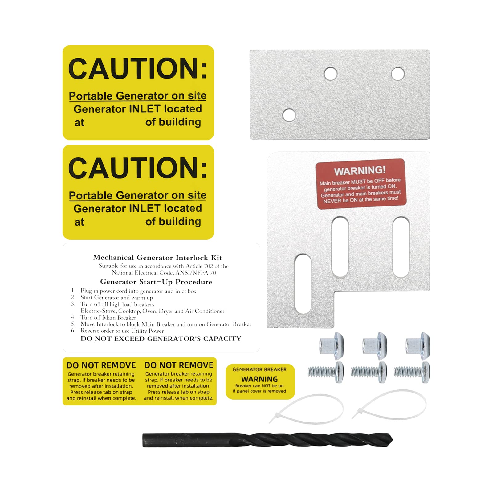 Hoypeyfiy Square D Generator Interlock Kit for Homeline 150 200, SD200A 1 3/8 inches Installation Space