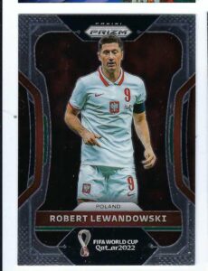 robert lewandowski 2022 panini prizm fifa world cup qatar 2022 soccer #170 card poland fc bayern munchen