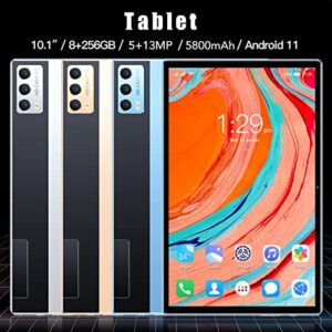 Tablet, 10.1in Gaming Tablet, Portable HD Tablet PC, 8GB RAM 128GB ROM 1920x1200 5MP 13MP Octa Core, Dual Cameras Speakers for Android11 Study Writing