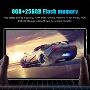 Tablet, 10.1in Gaming Tablet, Portable HD Tablet PC, 8GB RAM 128GB ROM 1920x1200 5MP 13MP Octa Core, Dual Cameras Speakers for Android11 Study Writing