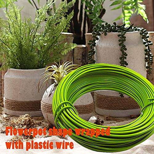 NCONCO 32.8ft Bonsai Wire Coated Flower Art Soft Iron Wire Handmade DIY Household Gardening Supplies