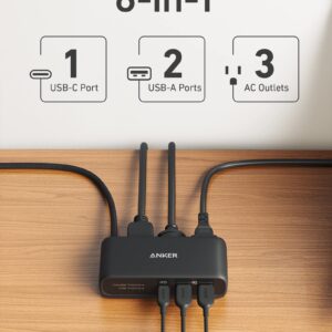 Anker 525 Charging Station,7-in-1 USB C Power Strip and Anker USB C Power Strip, 521 Power Strip