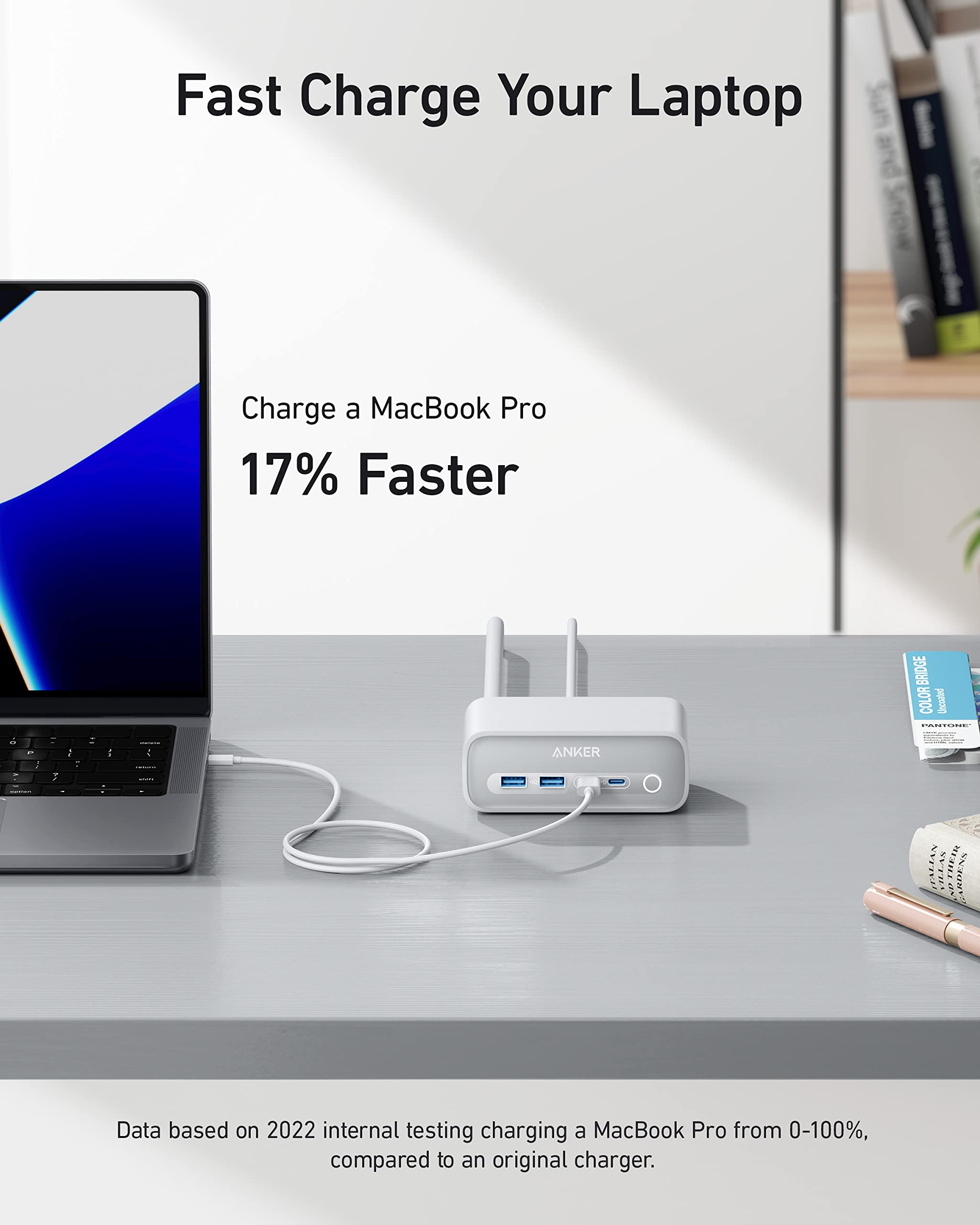 Anker 525 Charging Station,7-in-1 USB C Power Strip and Anker USB C Power Strip, 521 Power Strip