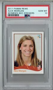 psa 10 gem-mt alex morgan 2011 panini rewe rookie card women's world cup germany