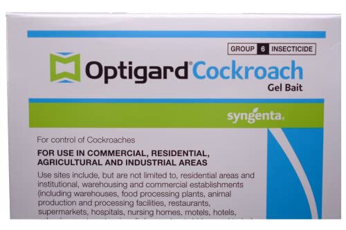 Syngenta -Optigard Cockroach Gel 4 Tips, 4 plungers, 4 Tubes