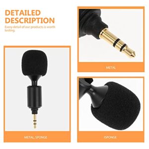 KOMBIUDA Recording Microphone smartphone microphone straight head microphone Singing Mic Podcast Microphone Home Microphone small mic Laptop Microphone sponge household online class