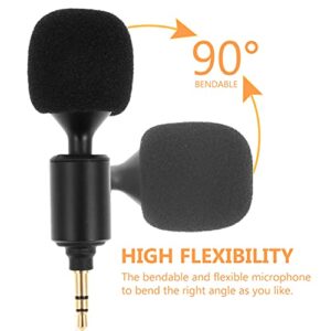 KOMBIUDA Recording Microphone smartphone microphone straight head microphone Singing Mic Podcast Microphone Home Microphone small mic Laptop Microphone sponge household online class