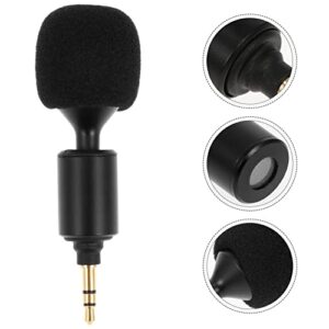 KOMBIUDA Recording Microphone smartphone microphone straight head microphone Singing Mic Podcast Microphone Home Microphone small mic Laptop Microphone sponge household online class