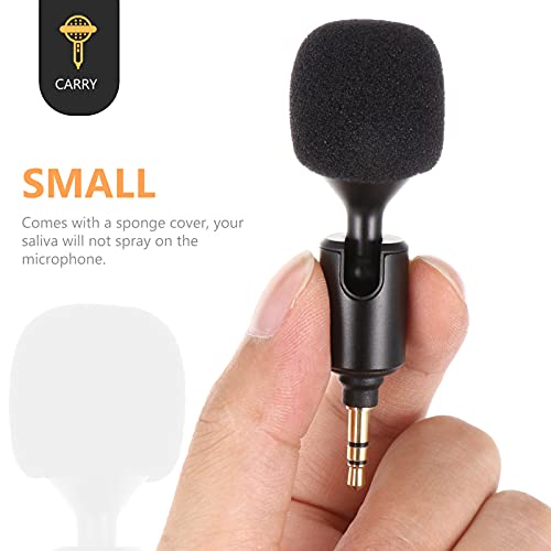 KOMBIUDA Recording Microphone smartphone microphone straight head microphone Singing Mic Podcast Microphone Home Microphone small mic Laptop Microphone sponge household online class