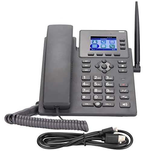 VOIP Phone, 100240V SIP Telephone Voicemail for Office (US Plug)