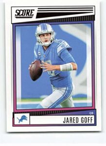 jared goff 2022 score #87 nm++ lions football nfl