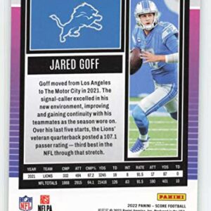 Jared Goff 2022 Score #87 NM++ Lions Football NFL