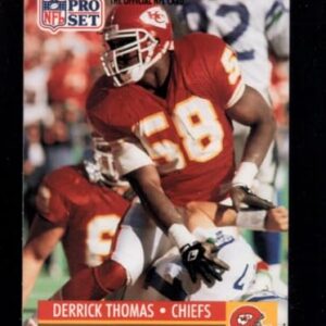 1991 PRO SET #19 DERRICK THOMAS NMMT CHIEFS HOF