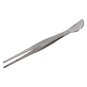 vingvo bonsai tweezers, edges bonsai tweezers tool ergonomic handle wear resistant rust proof (straight)