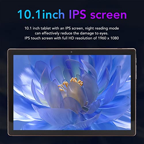 Tablet Office, 100-240V Dual SIM Dual Standby Octa Core Processor 8800mAh Gold Tablet for Business (US Plug)