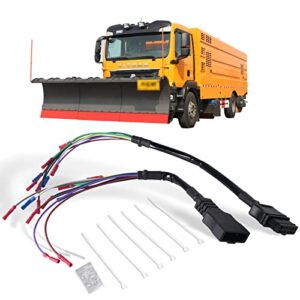 mikoda snow plow wire harness repair kit, western/fisher 9-pin truck side snow plow harness repair ends with zip ties & dielectric grease replace 49308 49317 22335k