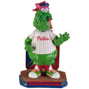 phillie phanatic philadelphia phillies name & number bobblehead mlb