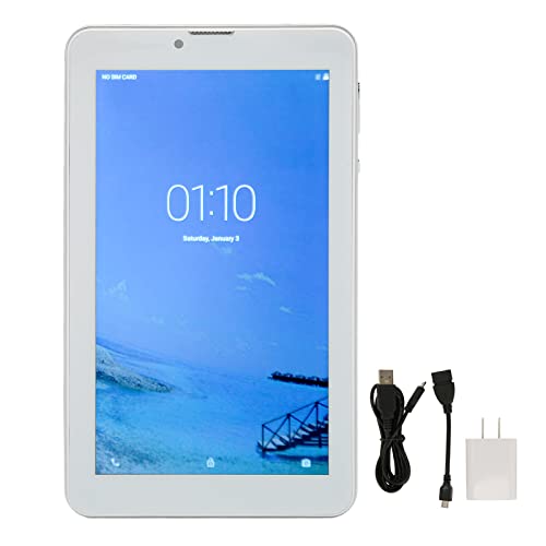 Naroote Tablet Office, Dual SIM Dual Standby 5G WiFi Octa Core LCD 7 Inch US Plug 100-240V Home Tablet PC (US Plug)