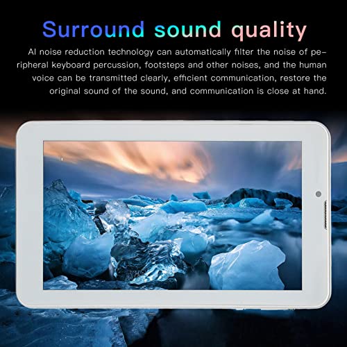 Naroote Tablet Office, Dual SIM Dual Standby 5G WiFi Octa Core LCD 7 Inch US Plug 100-240V Home Tablet PC (US Plug)