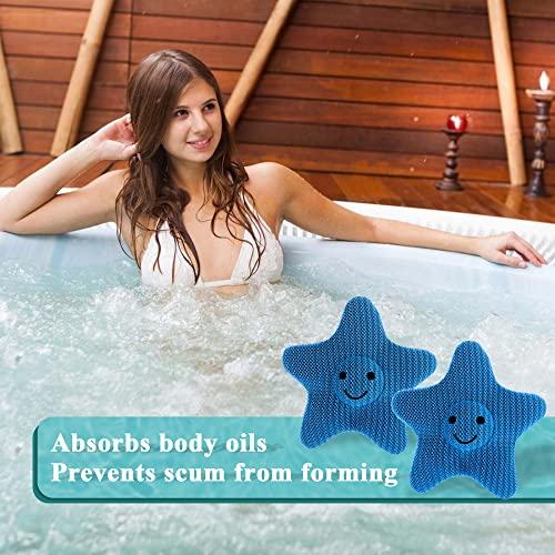 U-OONSE Hot Tub Scum Absorber Reusable Hot Tub Oil Absorbing Sponge, Spa Defoamer for Bathtub, Hot Tub Scum Preventer Accessories Pool Scum Absorber…