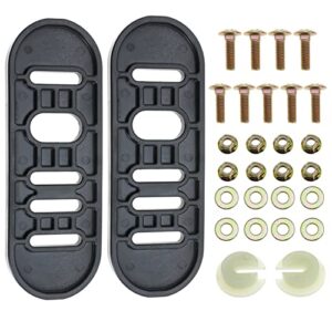 490-241-0010 Snowblower Skid Slide Shoes, Snow Thrower Slide Shoes with Mounting Hardware Kit for Craftsman Troy-Bilt MTD Yard Machines Snow Thrower and for Most 2-Stage and 3-Stage Snow Thrower