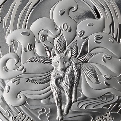 2023 1 oz Samoan Silver Nine-Tailed Fox | Asian Mythical Creatures Coin Brilliant Uncirculated (in Capsule) with Certificate of Authenticity $2 BU