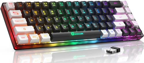 GEODMAER Wireless Keyboard and Mouse with 8 Colors Backlits