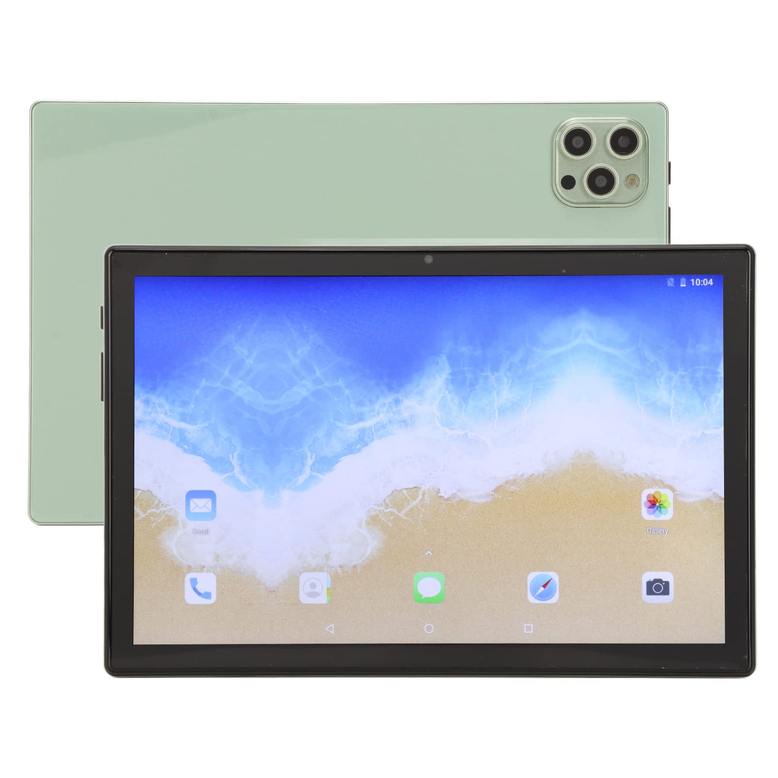 HD Tablet, 10 Inch 1920x1200 IPS Display Screen Green Calling Tablet 6G RAM 128G ROM 2.4G 5G WiFi and BT5.0 Connection PC Tablet for 12 100 to 240V