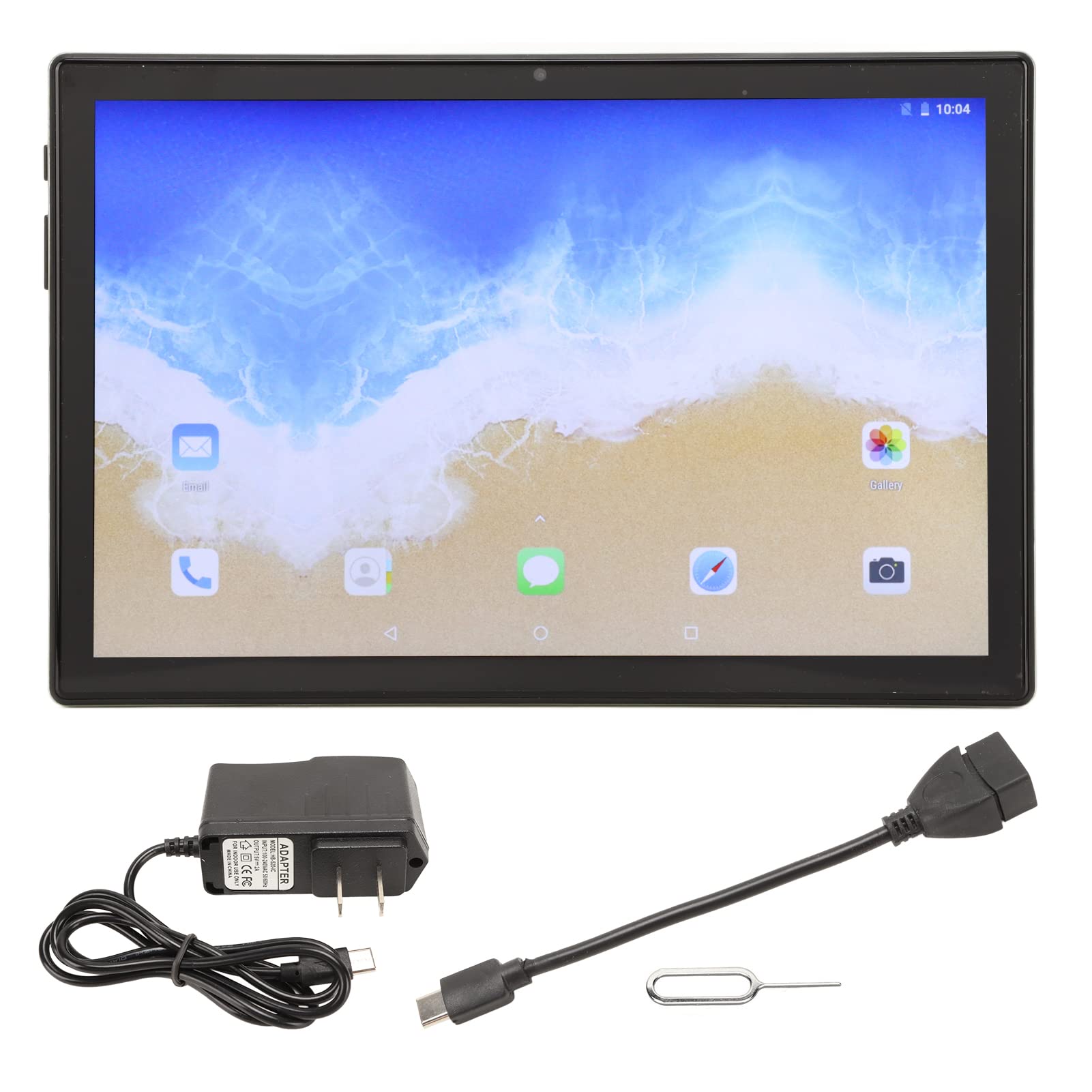 HD Tablet, 10 Inch 1920x1200 IPS Display Screen Green Calling Tablet 6G RAM 128G ROM 2.4G 5G WiFi and BT5.0 Connection PC Tablet for 12 100 to 240V