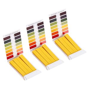 patikil ph test strips 1-14, 3 pack 240 indicator papers litmus tester for water food soil alkaline acid testing