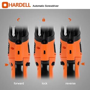 HARDELL Electric Screwdriver Cordless, 3.6V Rechargeable Power Screwdriver With Rear Flashlight, 6 In 1 Electric Screwdriver Set For Assembly Furniture, 1.5Ah Li-Ion Battery Screwdriver, 3.5 N.m